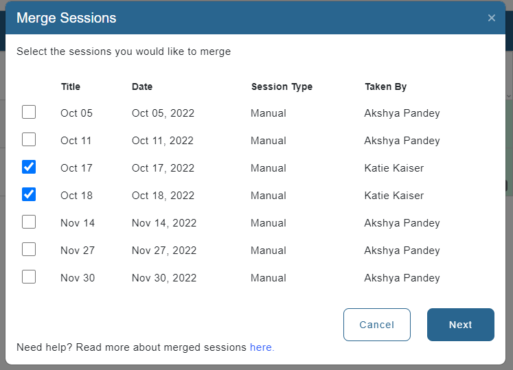 Qwickly Attendance: Merge Sessions – Qwickly